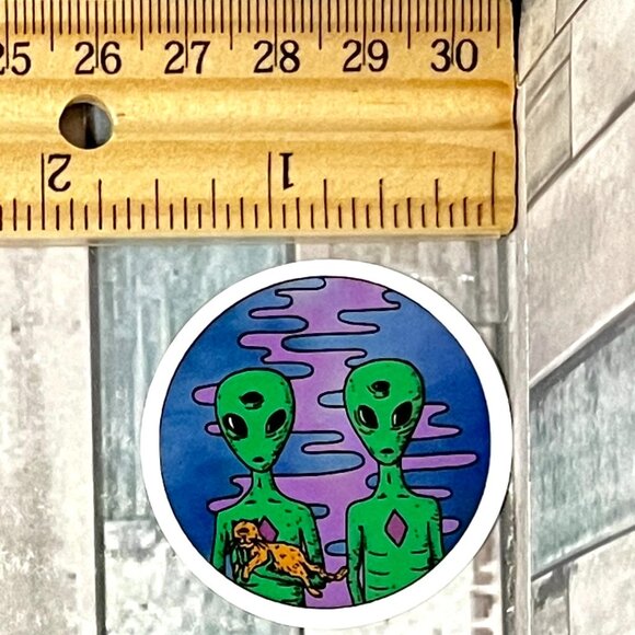 Design | 110 Alien Ufo Reusable Waterproof Vinyl Sticker Decal | Poshmark